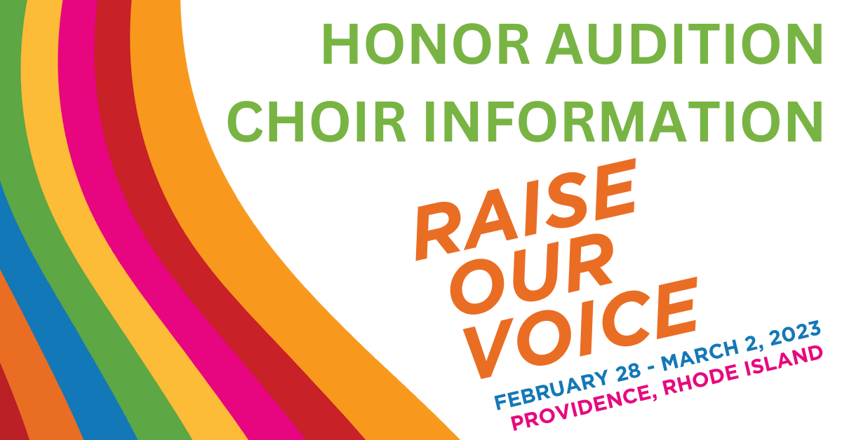 2024 Honor Choir Audition Information - ACDA East